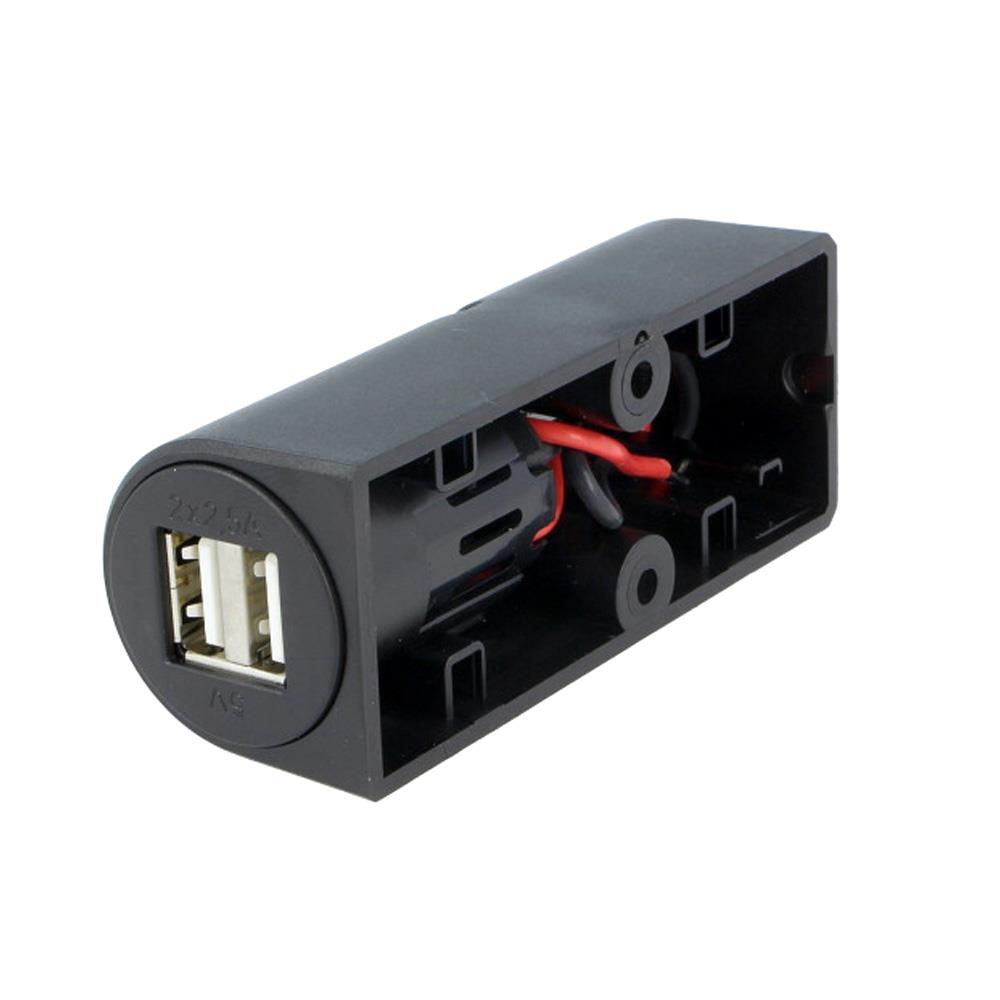 12V -> USB adapter 2 x 2.5A - Bilradiospesialisten AS