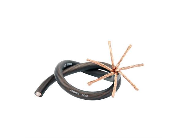 Ground Zero strømkabel CCA 20mm2 Sort 20mm², Sort, Pris per meter ...