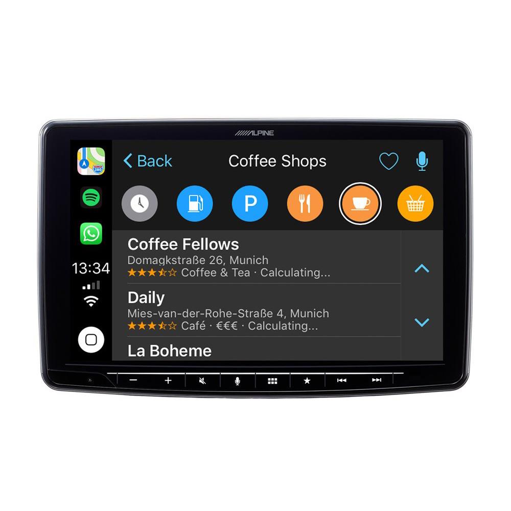 Alpine INE-F904DC navi. Camper-utgave 9" floating, DAB+, CarPlay ...