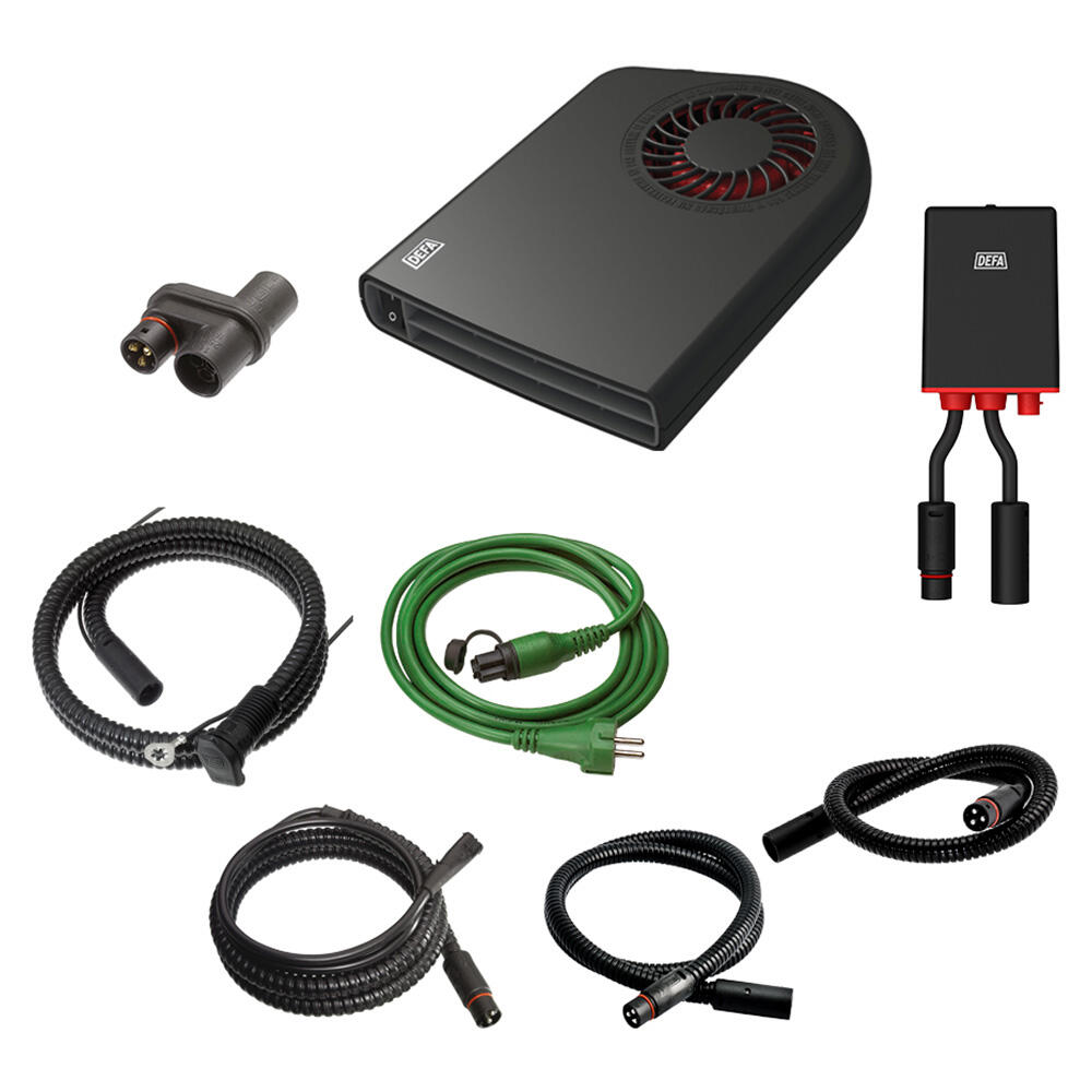 DEFA Comfortkit II 1400 Plus Kupèvifte, batterilader, kabler ...
