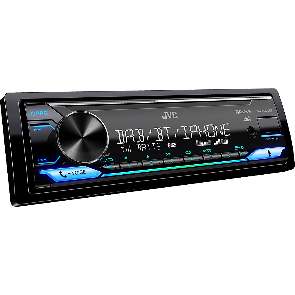 JVC KDX-482DBT DAB+,Bluetooth, USB, Aux, Shortbody - Bilradiospesialisten AS